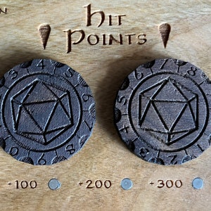 RPG Stats Tracker Hit Point Counter Statistics Tracker Made From Solid ...