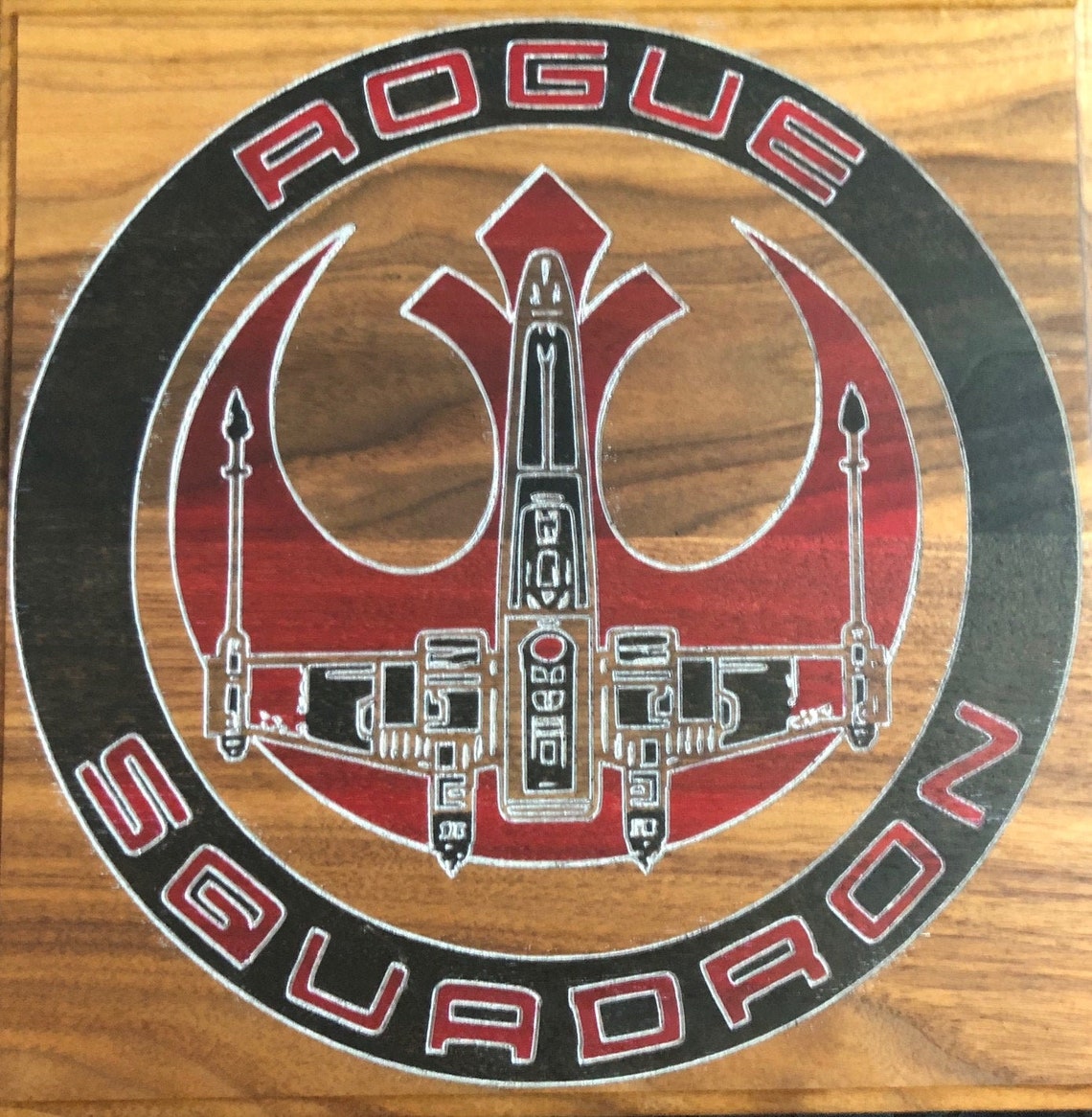 Star Wars Rogue Squadron Emblem Solid Hardwood Sign | Etsy