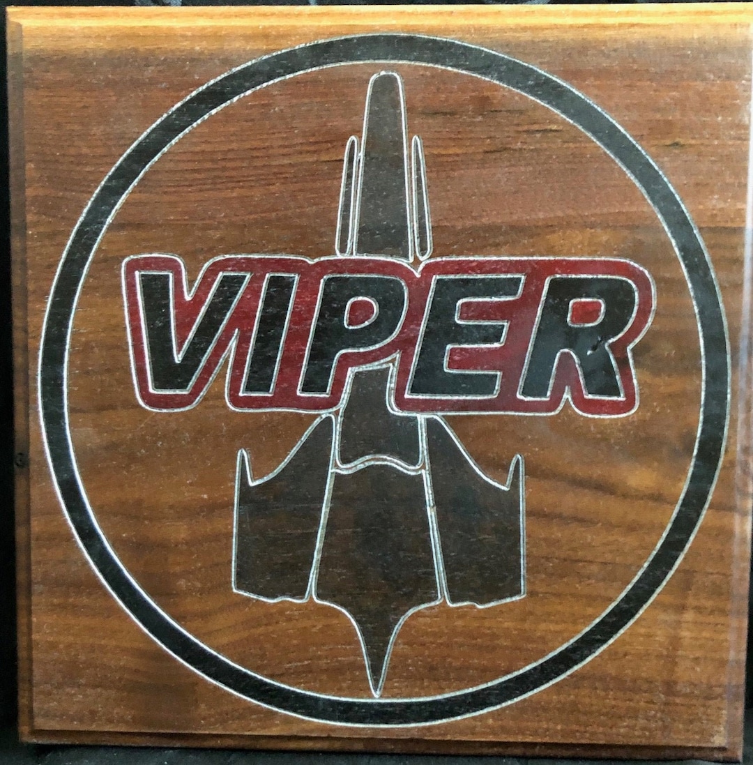 Battlestar Galactica Vipers Emblem ~ Carved, Painted and Inked Sign ...