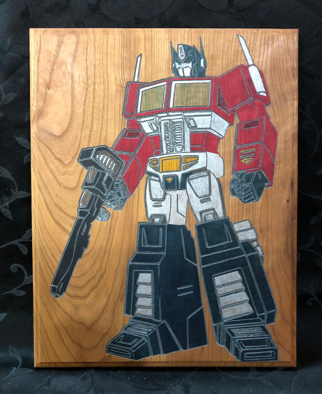 Optimus Prime Sign From Transformers ~ Solid Hardwood ~ Great Gift ...