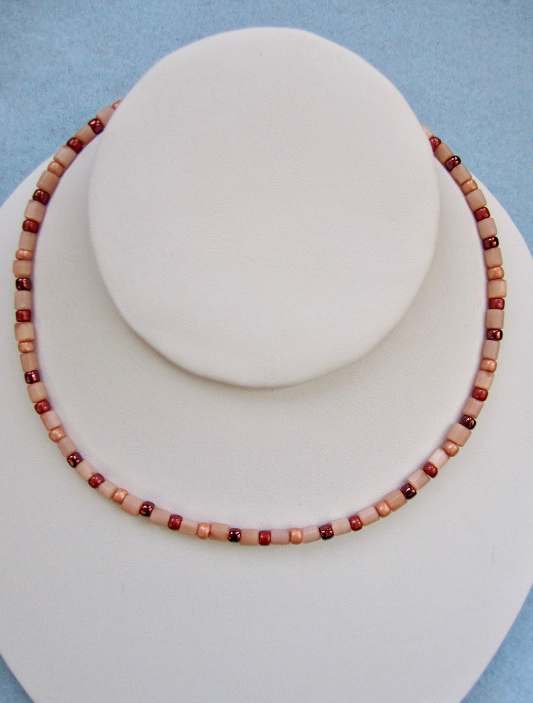 Coral Choker - Coral Necklace - Peach Choker - Orange Necklace - Dainty ...