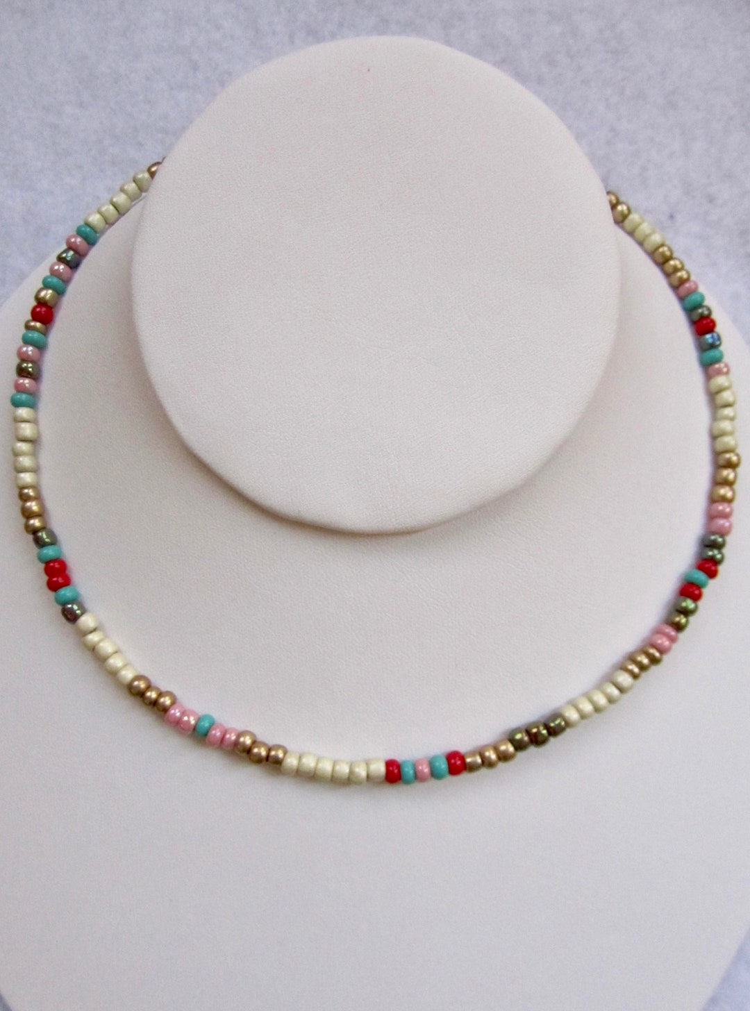 Multi-colored Choker - Boho Choker - Minimalist Choker - Surfer Girl ...