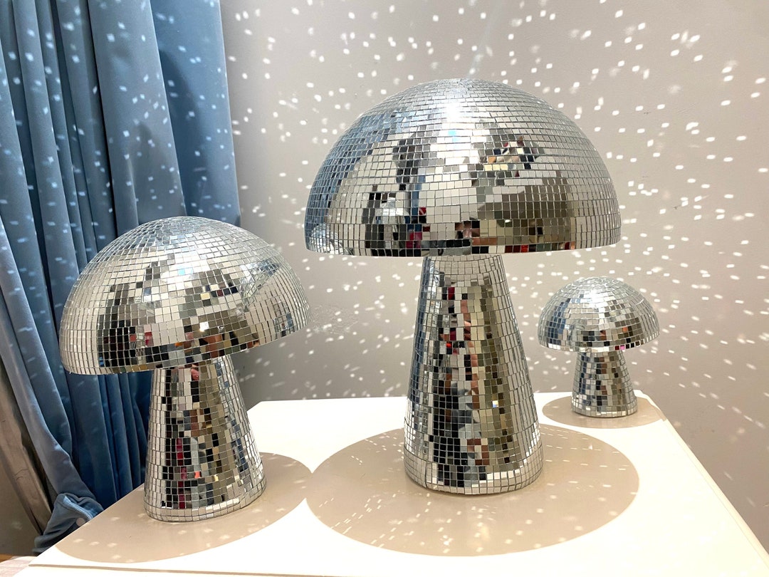 9 Inch Super Cute Disco Ball Mushroom Disco Ball Disco Mushroom - Etsy UK