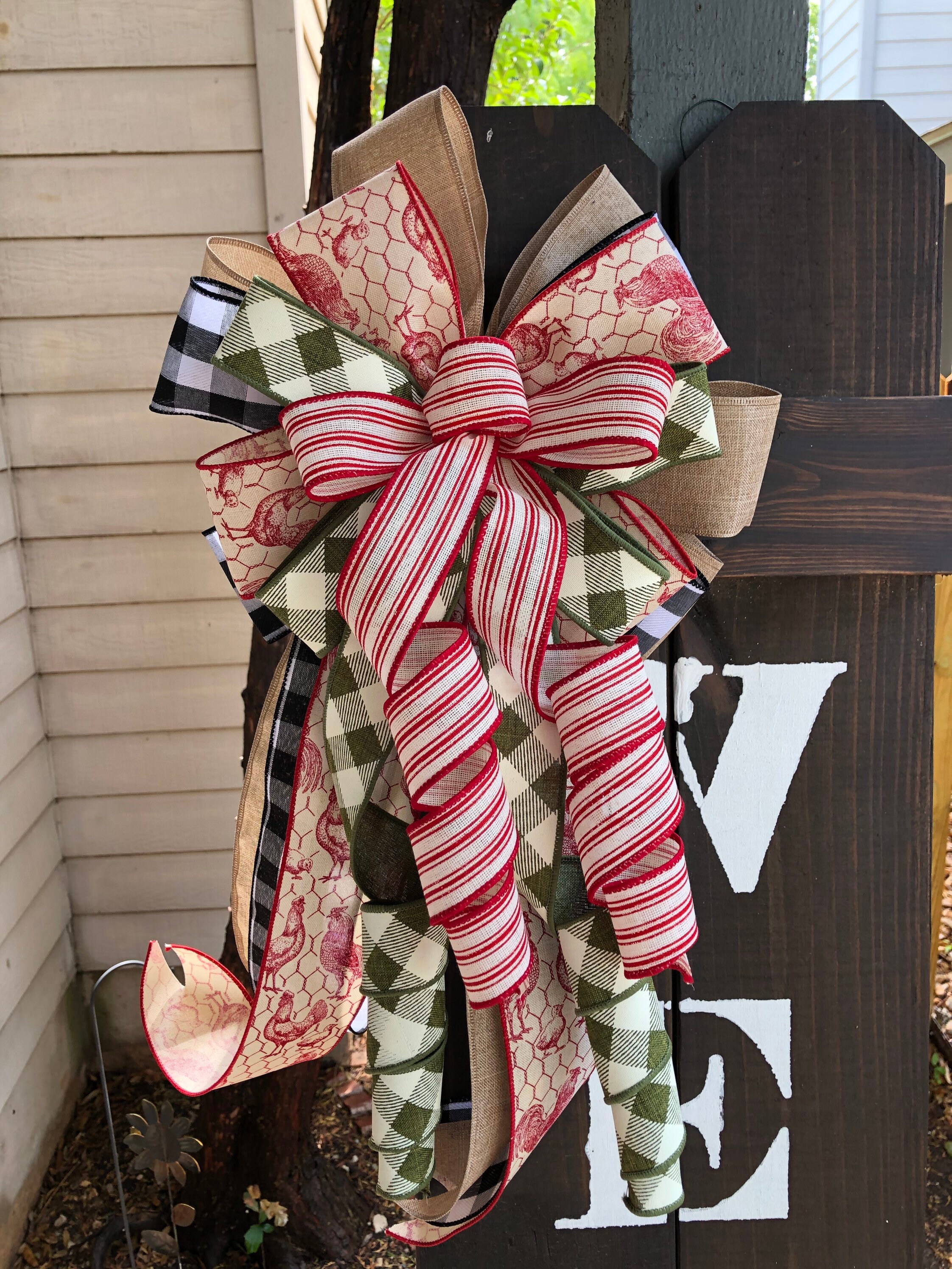 Farmhouse Bow for Front Porch Sign, Father's Day Gift - Etsy UK