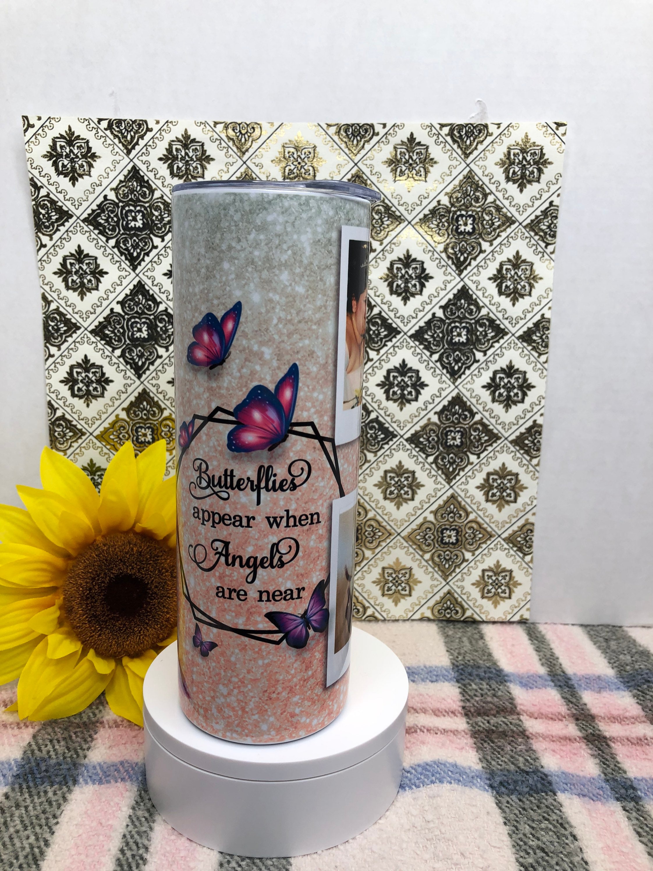 Memorial Tumbler With Pictures, Tumbler With Picture, Insulated Water ...