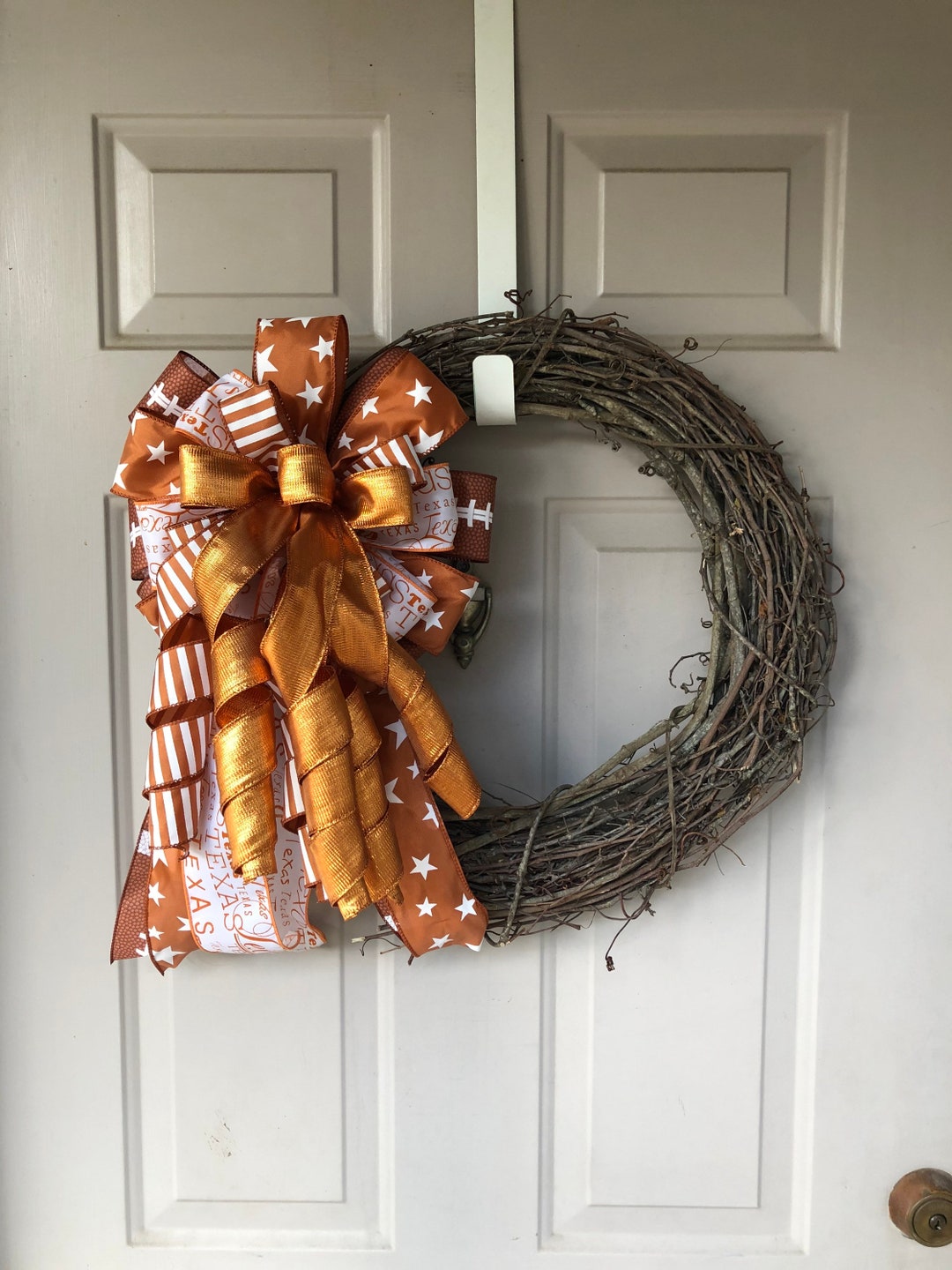 Front Door Porch Sign Bow, Sports Bow - Etsy