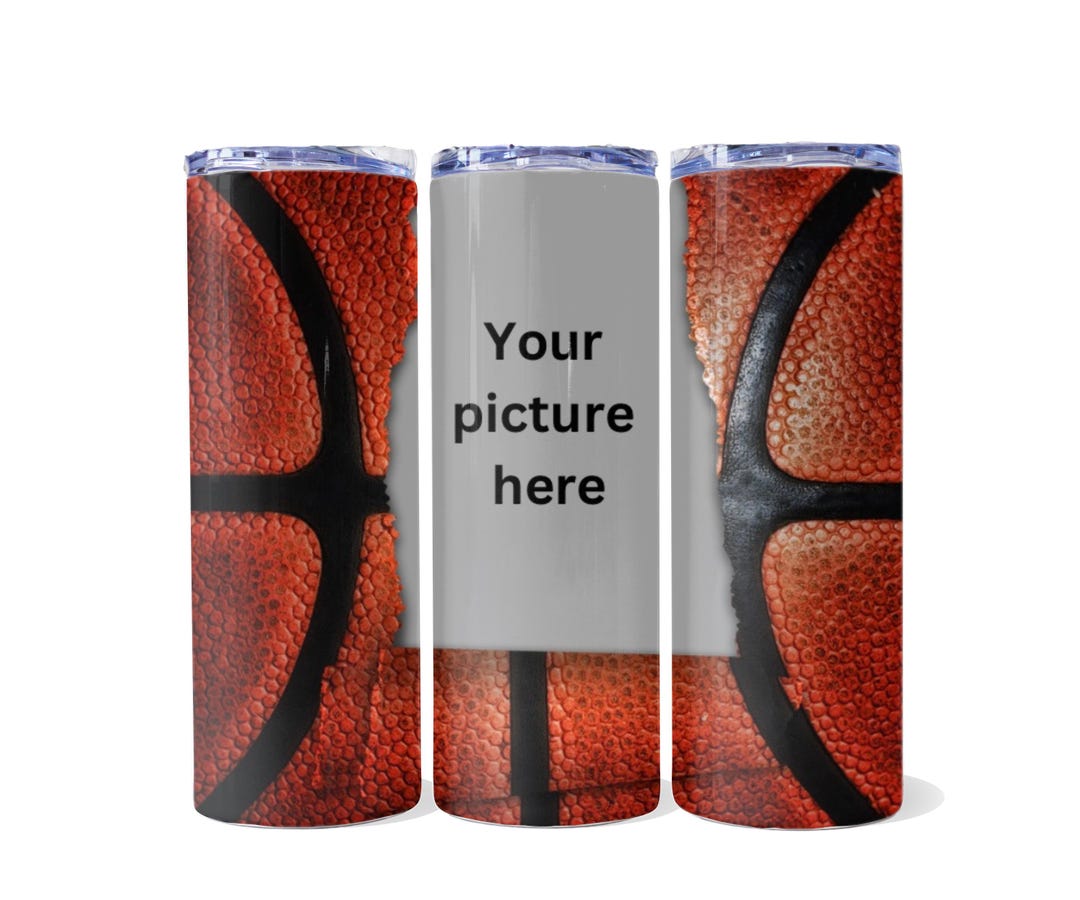 Basketball Photo Frame Tumbler Personalize Players Names, Stainless ...