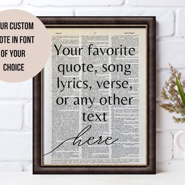 Book Quote Print - Etsy