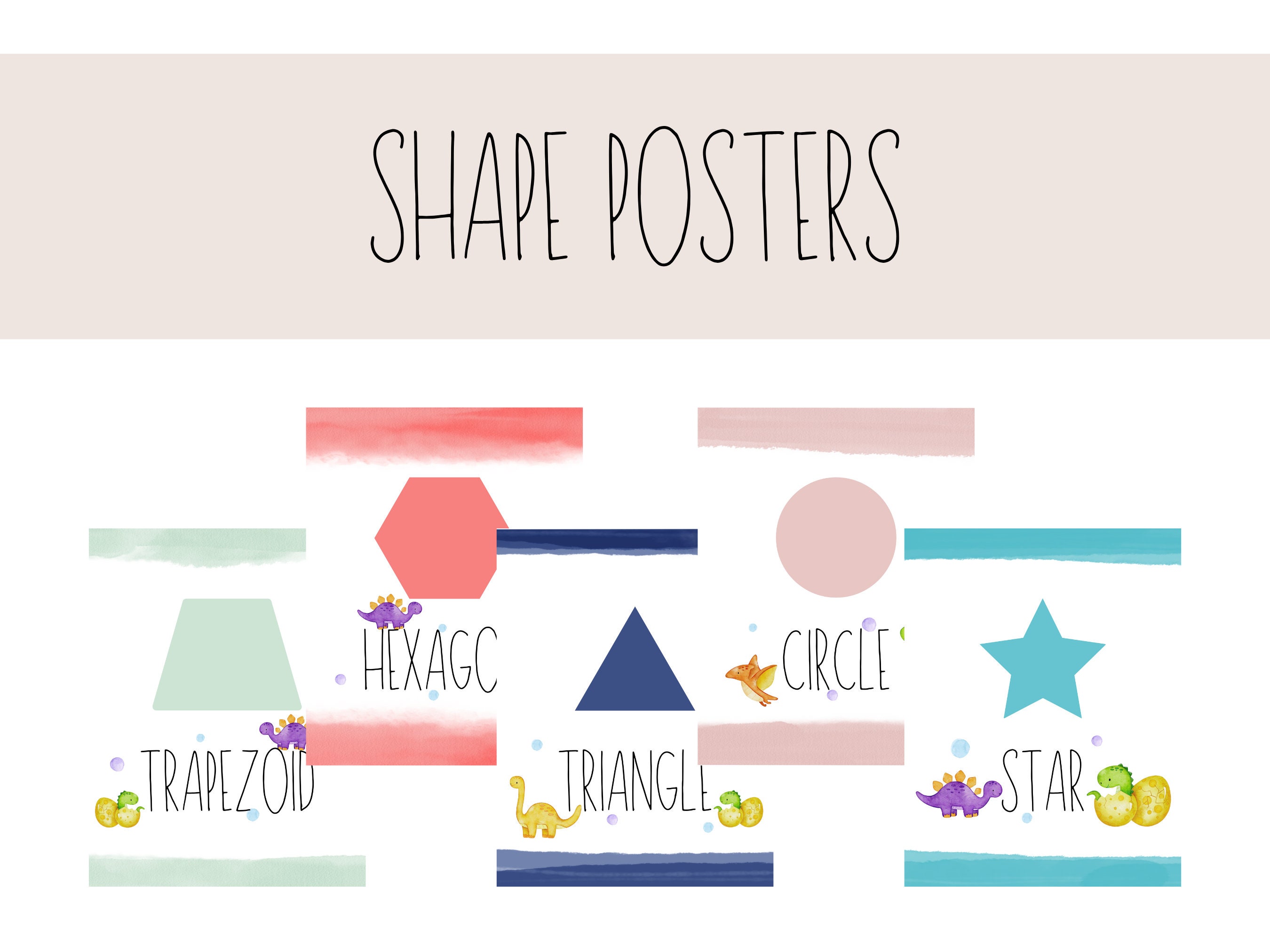 Carta de colores letrero de formas letrero de números - Etsy México