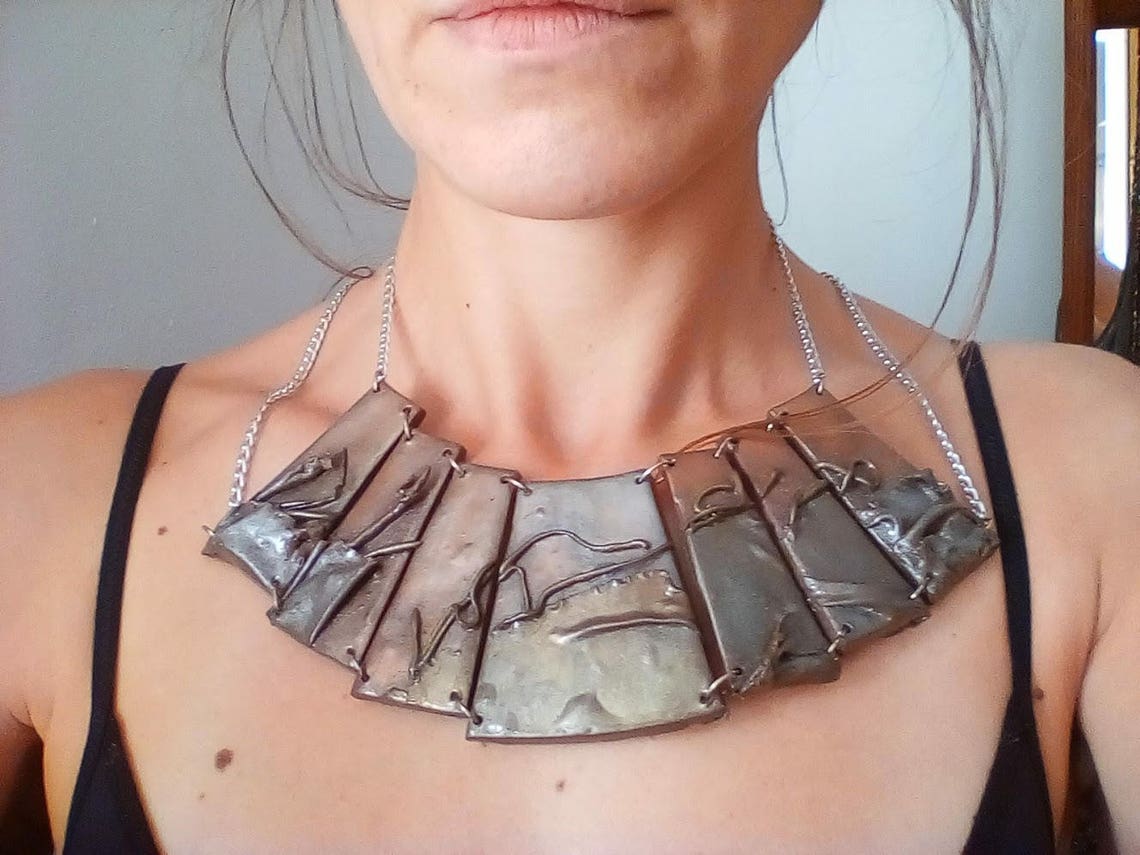 Nature Inspired Fimo Necklace Fimo Jewelry 40th Birthday - Etsy