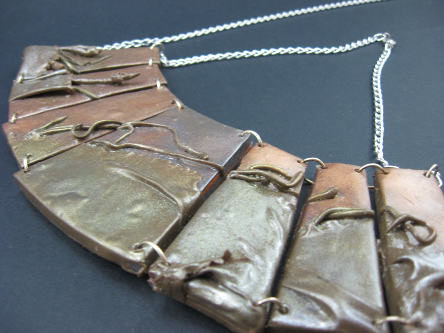 Nature Inspired Fimo Necklace, Fimo Jewelry, 40th Birthday Gift, Unique ...