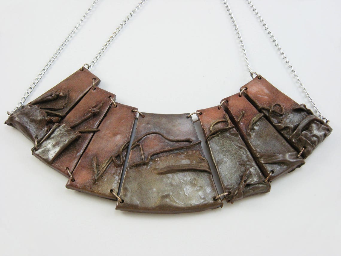 Nature Inspired Fimo Necklace Fimo Jewelry 40th Birthday - Etsy