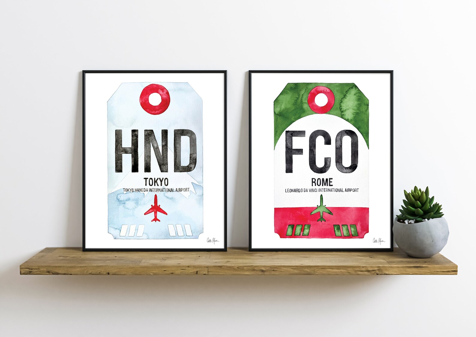 Tokyo Print Haneda Airport Code Art Luggage Tag Art Travel - Etsy