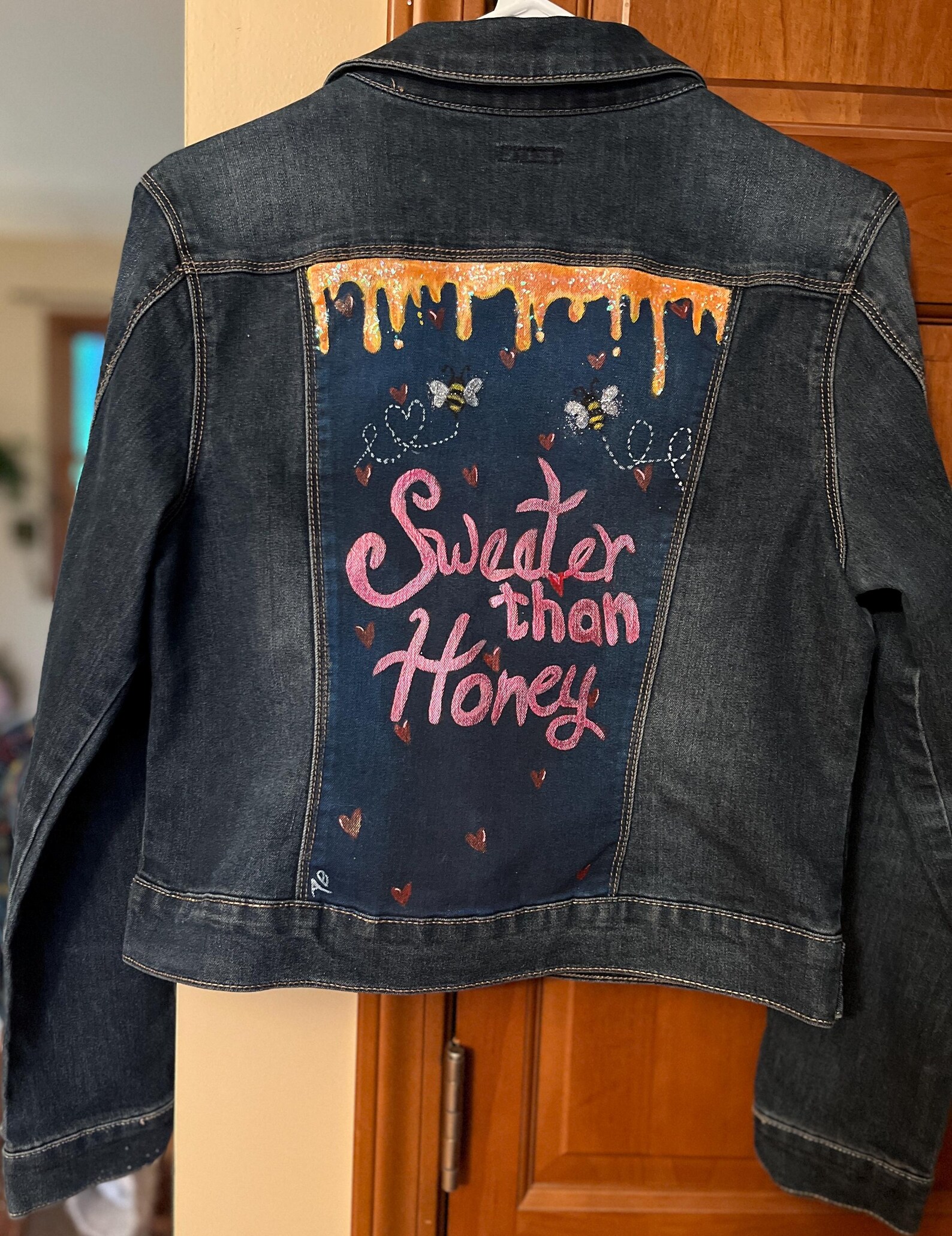 Custom Hand Painted Jean Jacket - Etsy