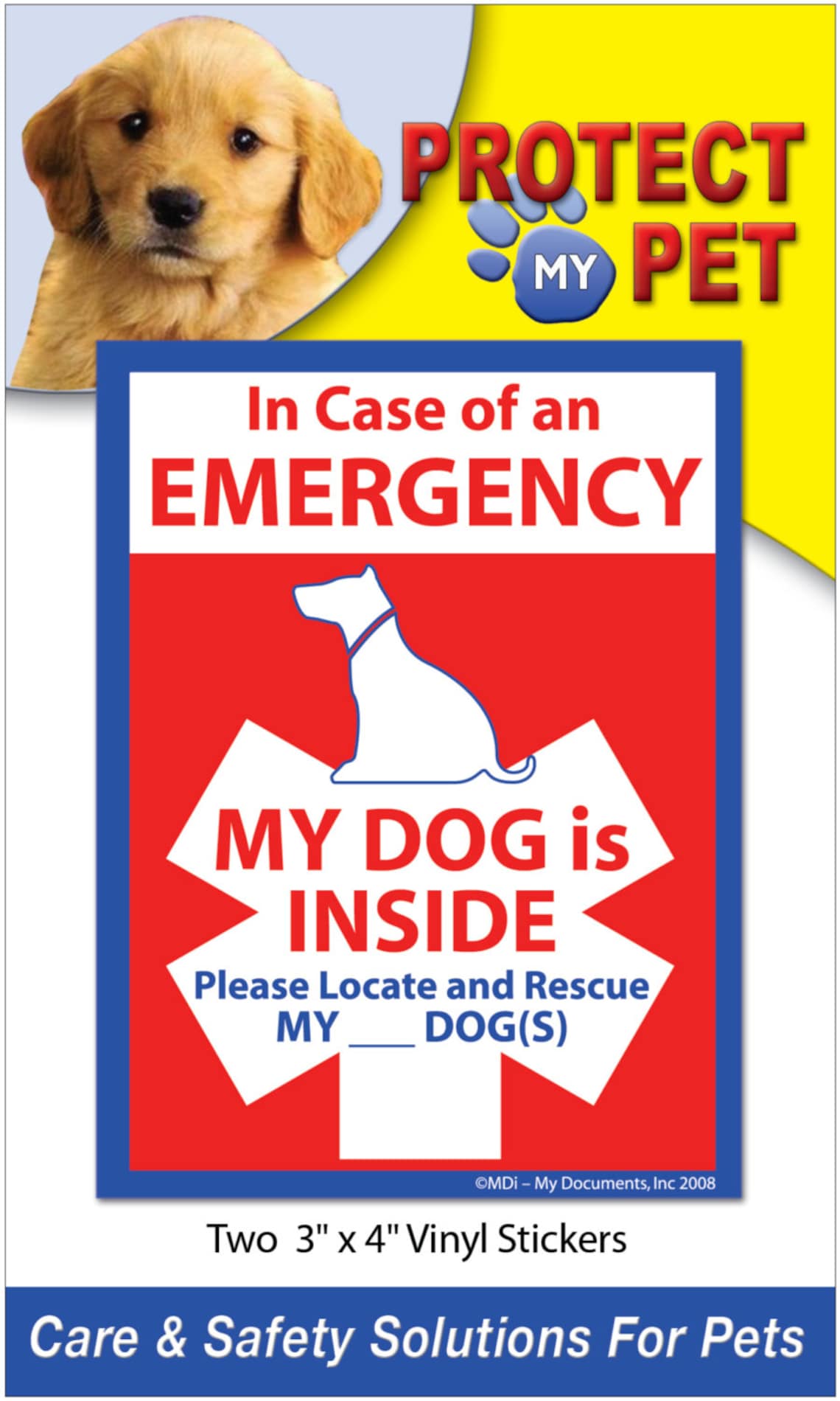 Dog Emergency Window Stickers - Etsy
