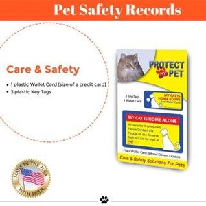 Emergency Wallet Card and Key Tags - Dog - Etsy