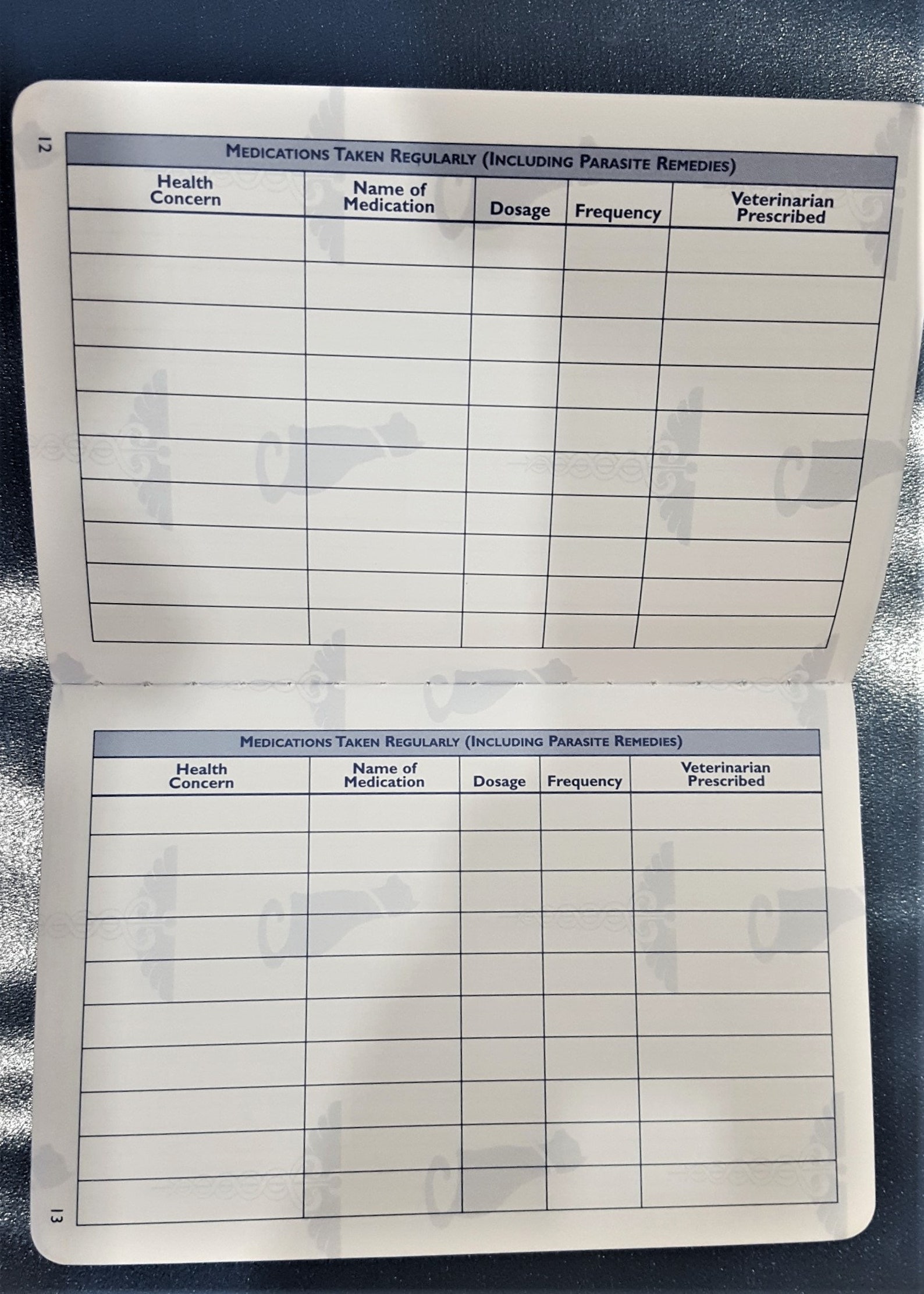 Cat Vaccination Records Book | Etsy