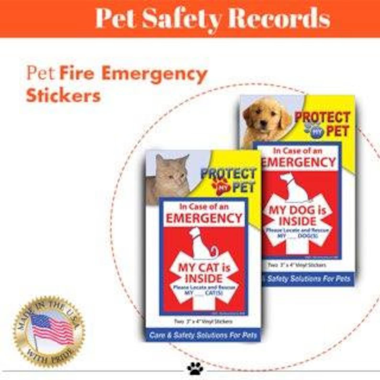 Dog Emergency Window Stickers - Etsy