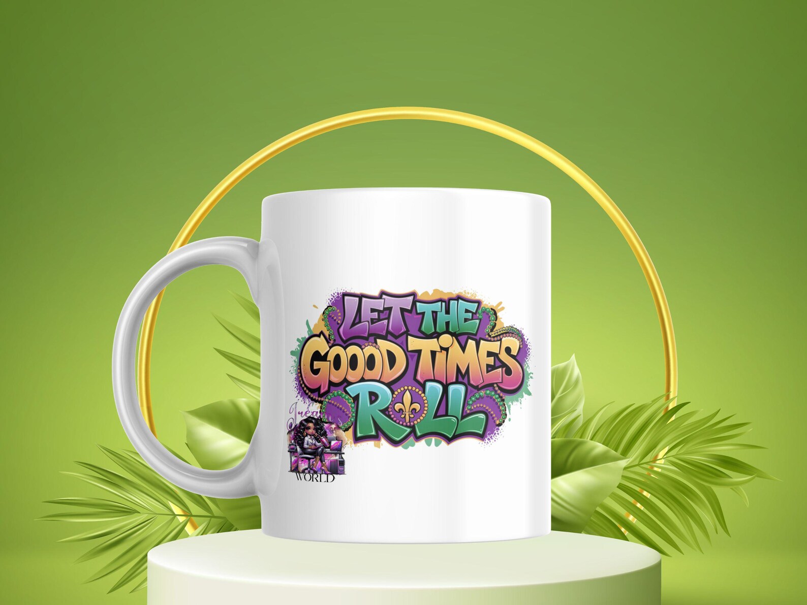 Mardi Gras PNG: Bold Lettering & Beads Design (digital Download) - Etsy