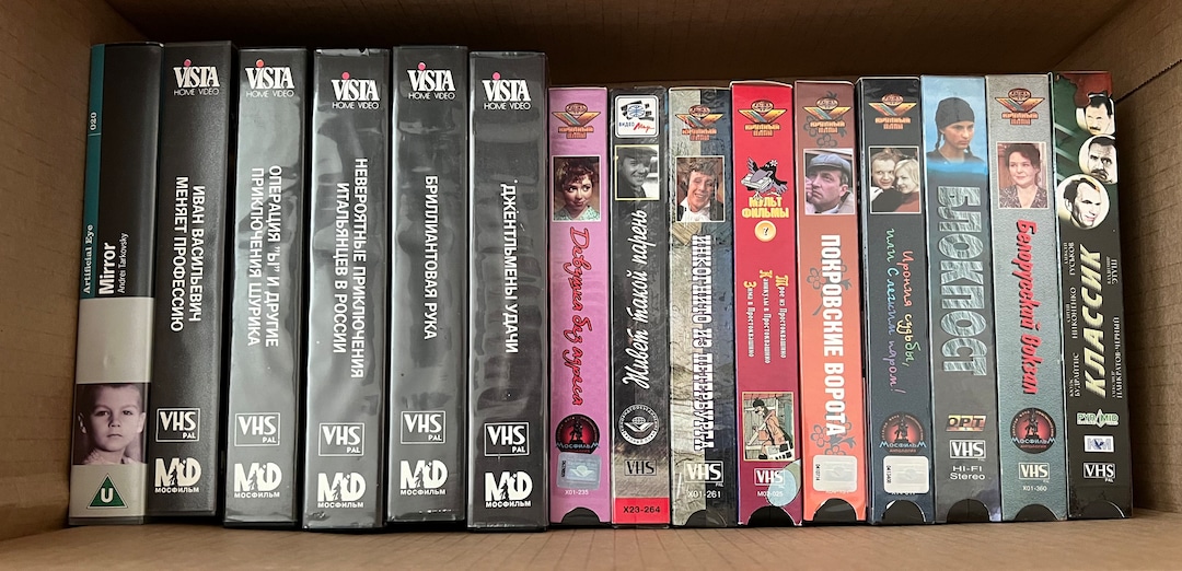 VHS Choice of 32 Old Russian Movies and Cartoons 625 PAL - Etsy