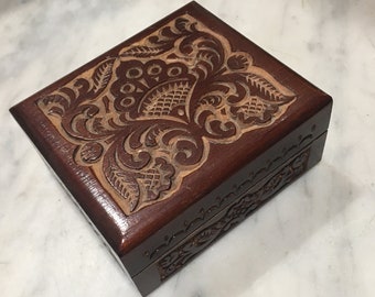 Carved Russian Box - Etsy