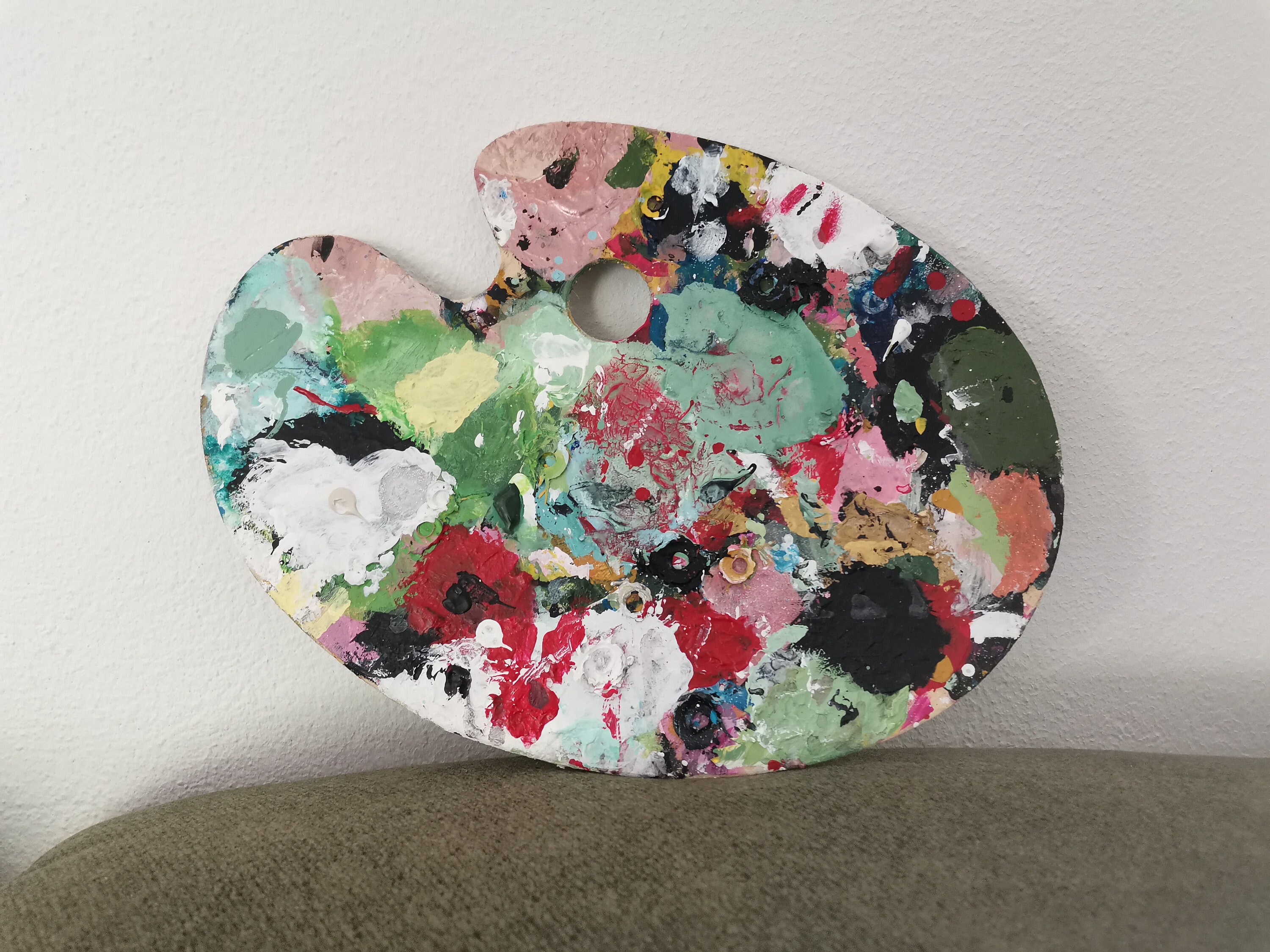 Vintage Palette Decor, Vintage Artist Palette, Painters Palette, Paint ...