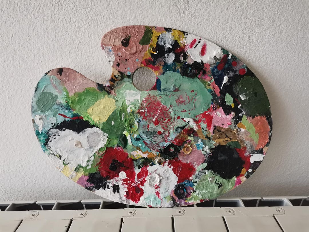 Vintage Palette Decor, Vintage Artist Palette, Painters Palette, Paint ...