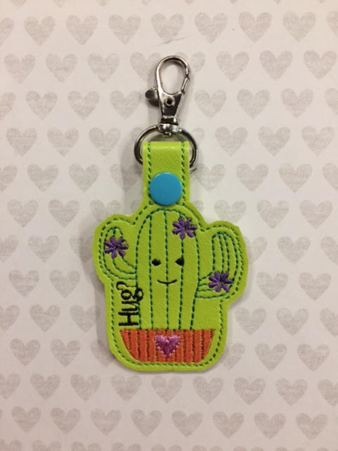 Cactus Hug Snap Tab Design - Etsy