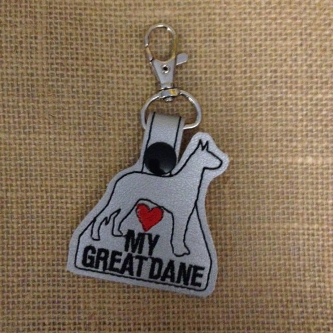 Luv My Great Dane Snap Tab Design INSTANT DOWNLOAD - Etsy