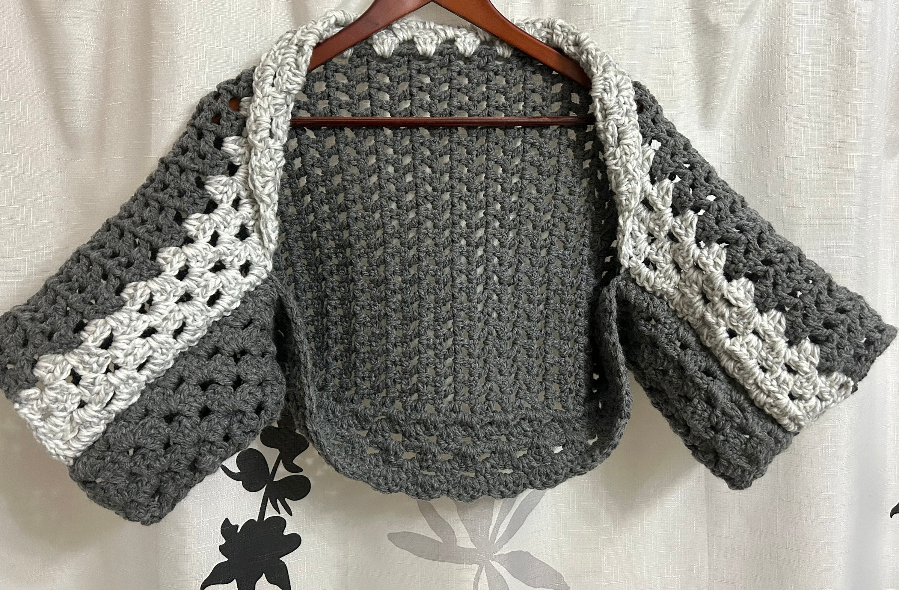 EASY CROCHET PATTERN- Scalloped Edge Rectangle Cocoon Shrug - Etsy