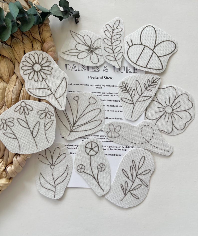 Stick and Stitch Embroidery Pattern, Flower, Hand Embroidery, Water ...