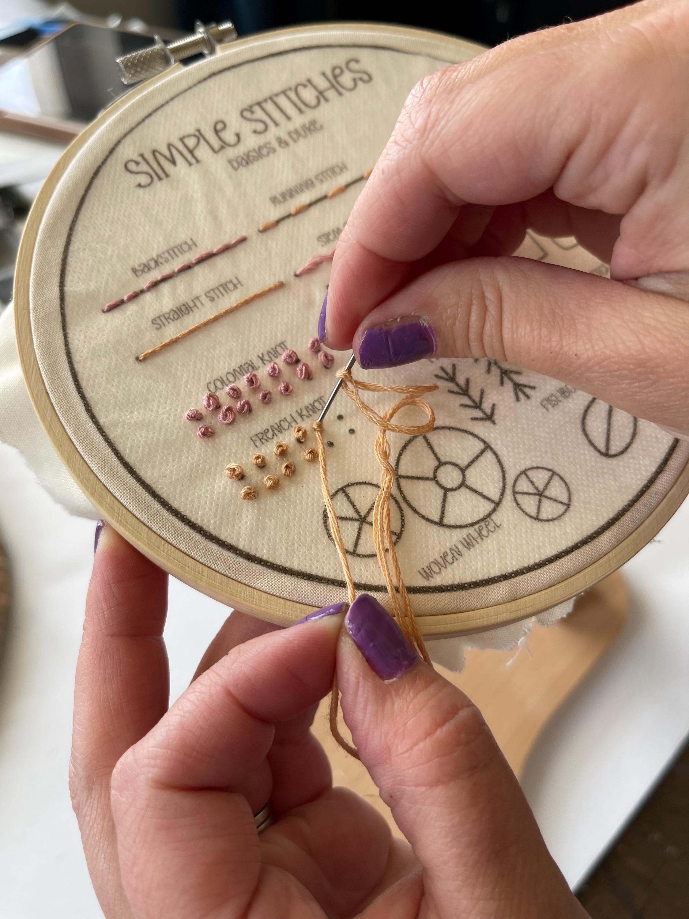 Simple Stitches Stick and Stitch Embroidery Kit, Hand Embroidery Kit ...