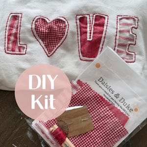 Love Sweatshirt Embroidery Kit: Beginner DIY Heart Pattern - Etsy