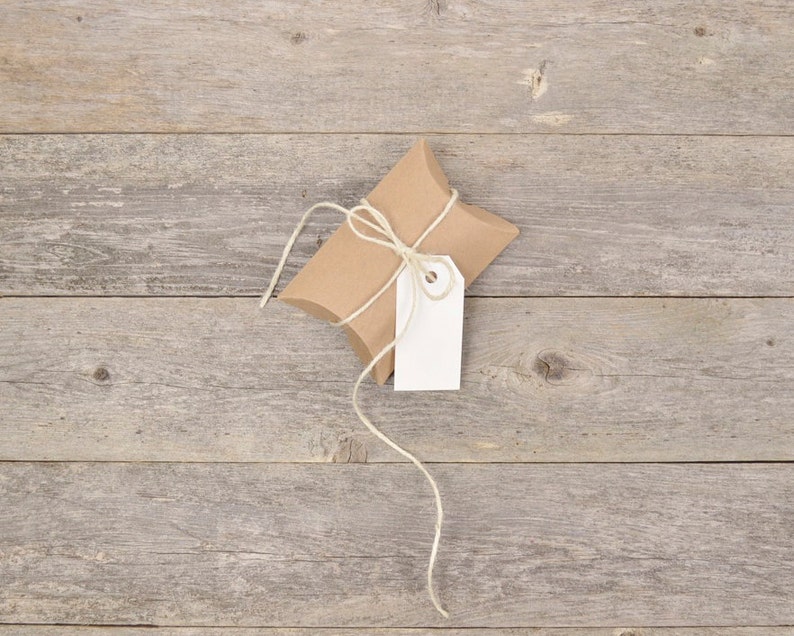 Little Kraft Pillow Boxes Natural Brown Gift Box 10 Pc - Etsy