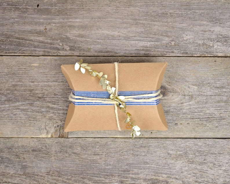 Little Kraft Pillow Boxes Natural Brown Gift Box 10 Pc - Etsy