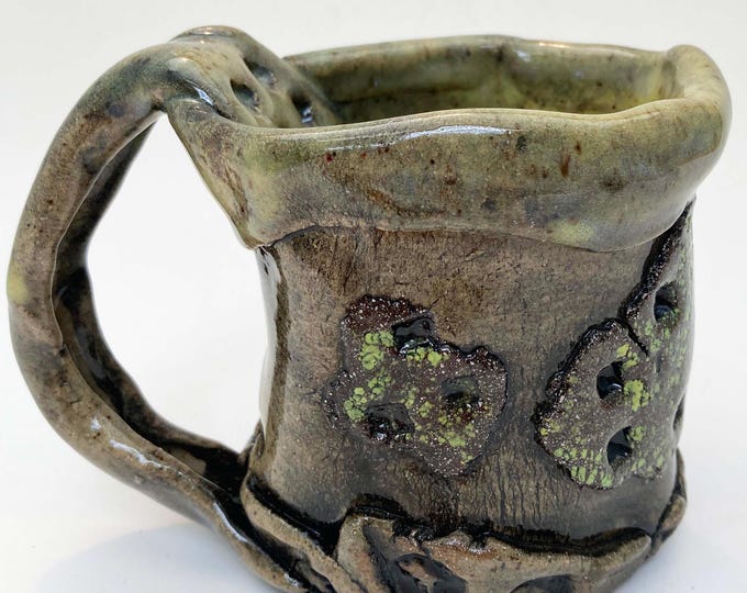 Mug, Unique Primitive Vessel, 8 Oz Distorted Funky Coffee Mug - Etsy