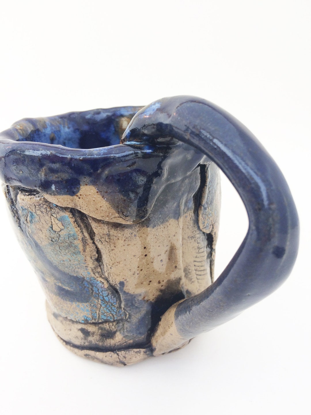 Rustic Blue Mug, 10 Oz, Primitive Coffee Cup - Etsy