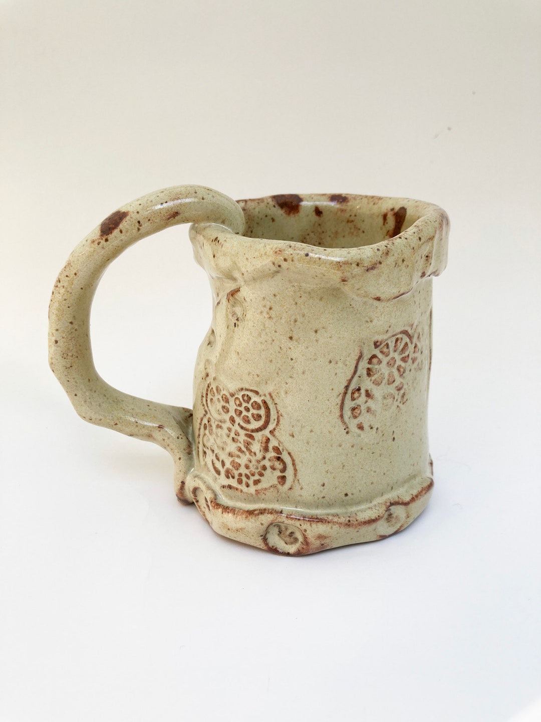 Owl Rustic Mug 12 Oz - Etsy