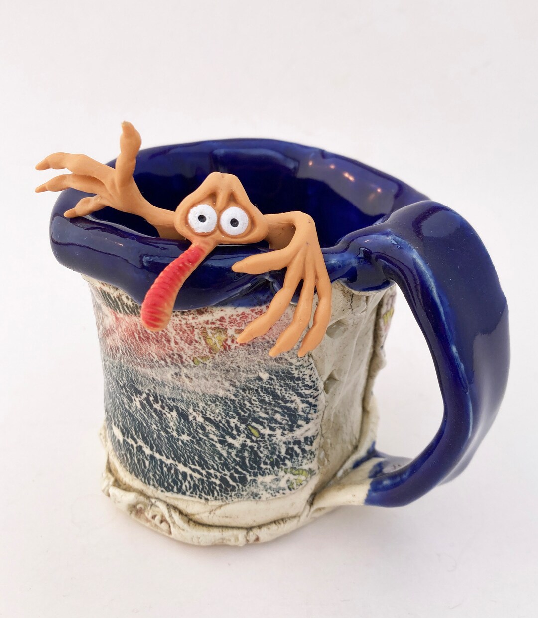 Rustic Mug, 5 Oz Stoneware Pottery, Primitive Cup - Etsy