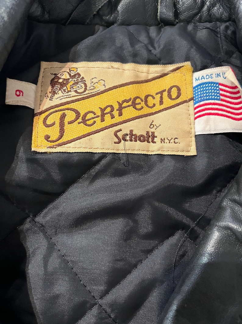 70s 80s 'perfecto Schott' RARE Leather Moto Jacket / - Etsy