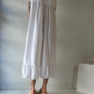 90s 'gloria Vanderbilt' White Cotton Maxi Dress / Large - Etsy