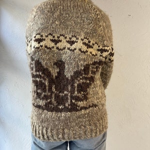 Vintage Hand Knit Eagle Sweater / Small - Etsy