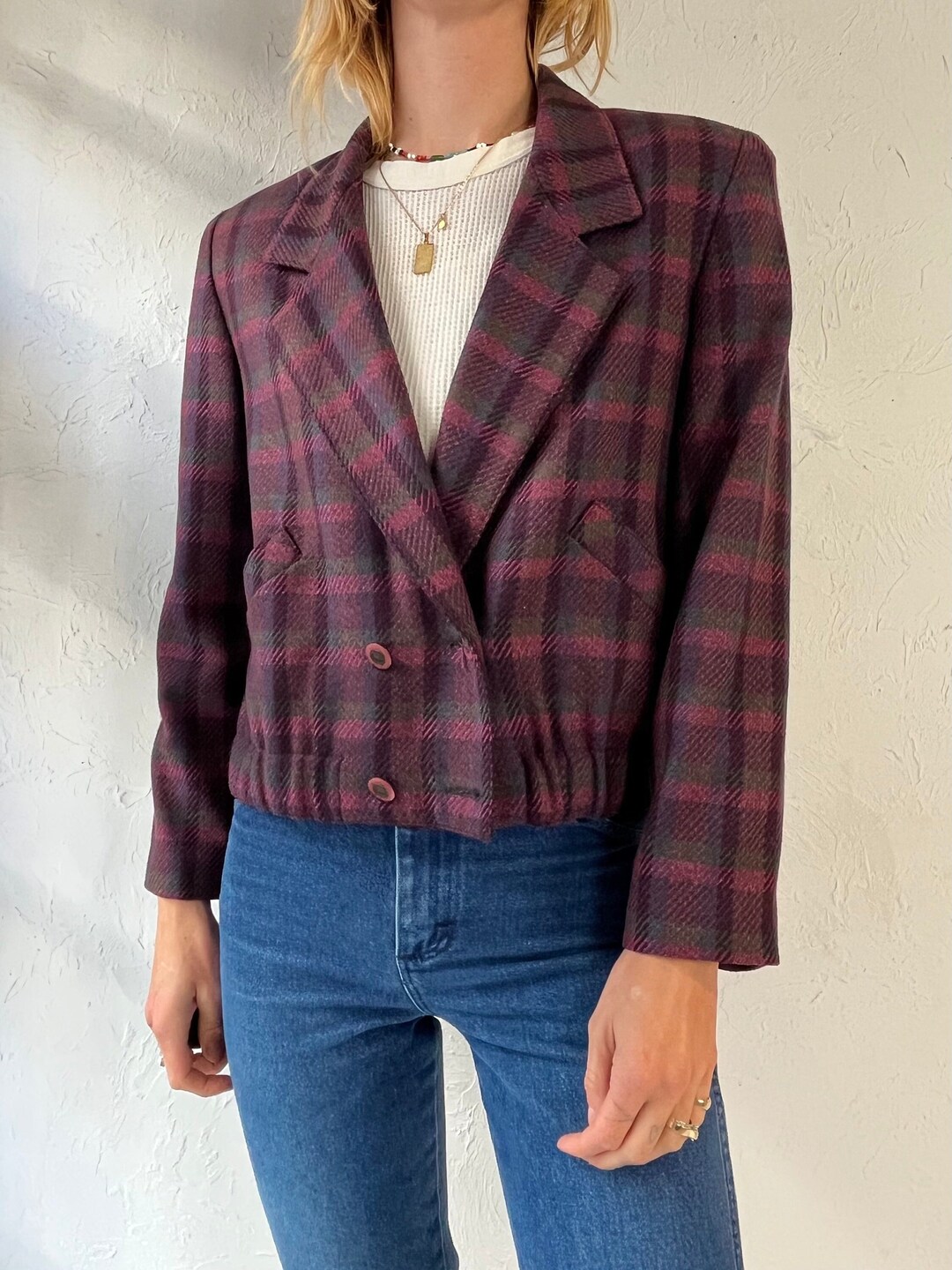 90s 'proportion' Cropped Blazer Jacket / Small - Etsy