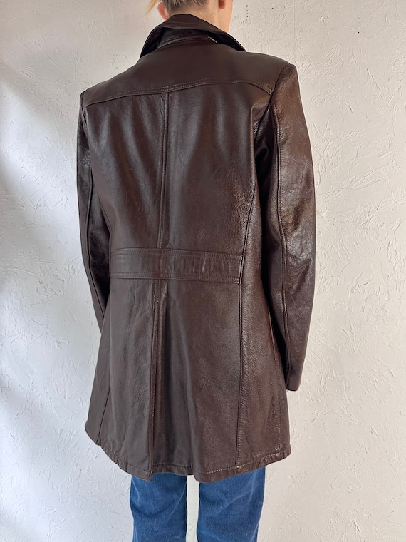 70s 'Sears' Burgundy Leather Jacket / Large - Gem