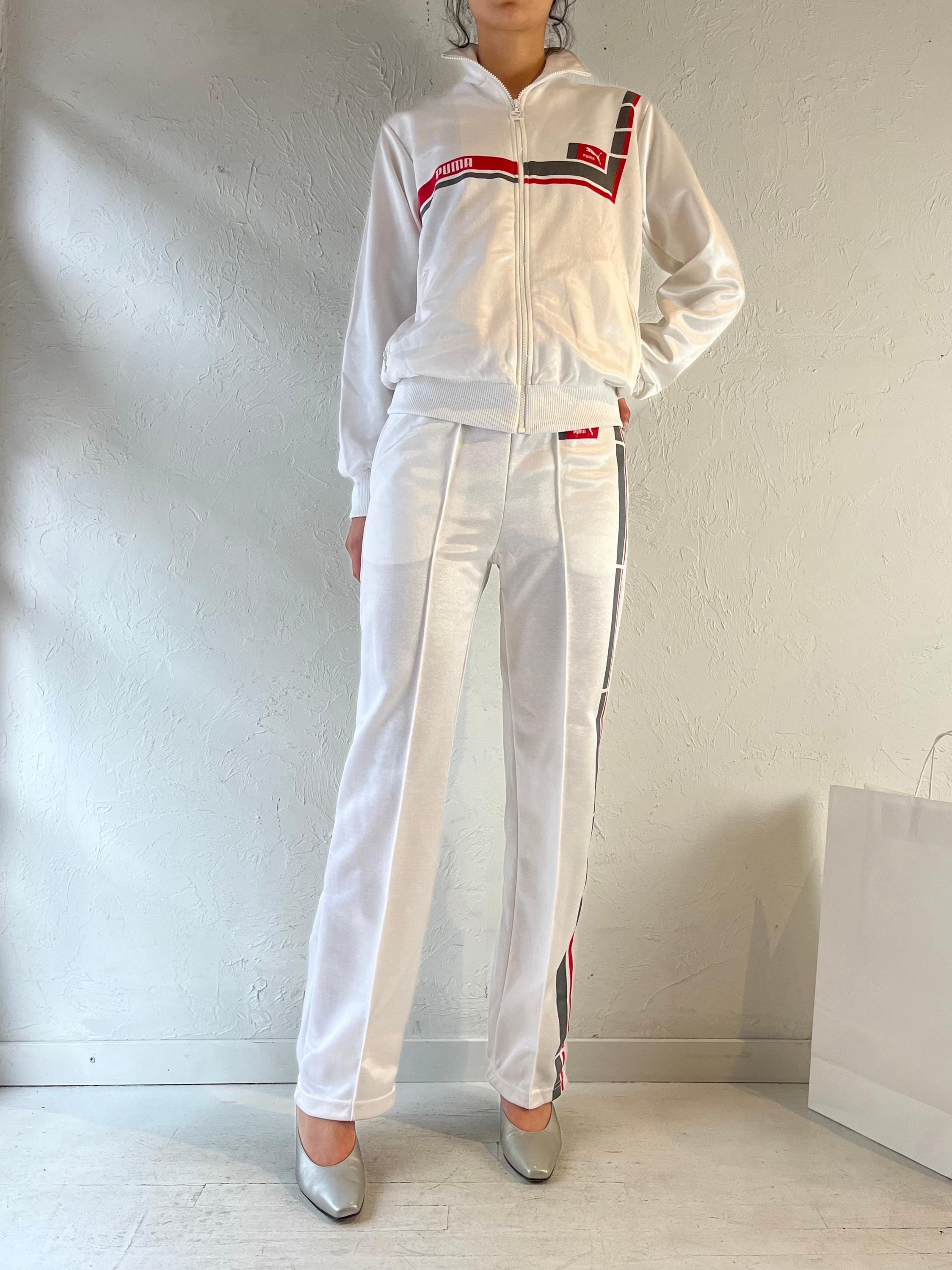 90s ‘puma’ White Tracksuit Set / Small - Etsy