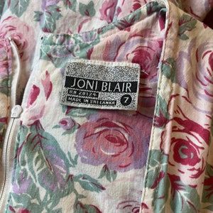 90s 'joni Blair' Pink Floral Print Cotton Day Dress / Small - Etsy