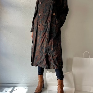 90s 'michelle Stuart' Trench Coat / Medium - Etsy
