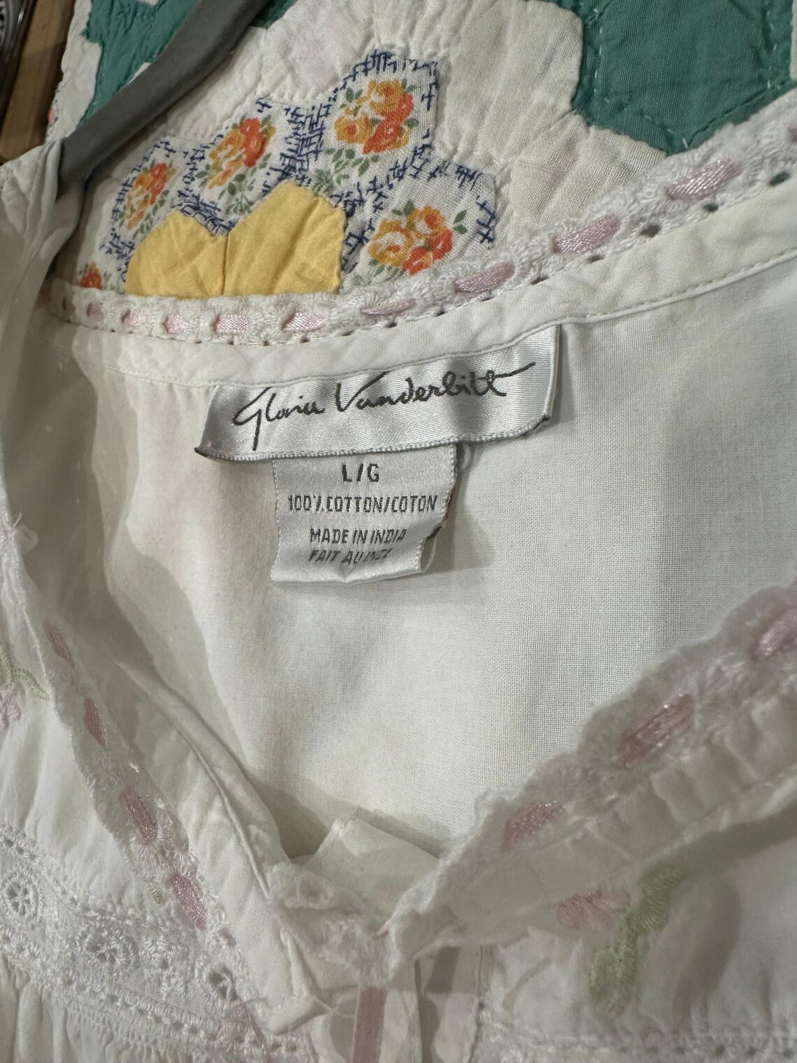90s 'gloria Vanderbilt' White Cotton Maxi Dress / Large - Etsy