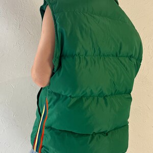 80s 'topher' Green Quilted Nylon Down Puffer Vest / Large - Etsy