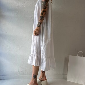 90s 'gloria Vanderbilt' White Cotton Maxi Dress / Large - Etsy